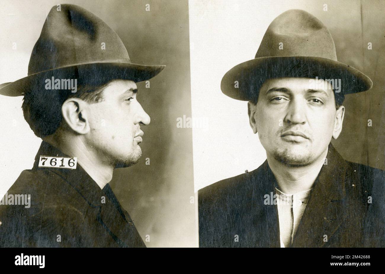 Photograph of Peter J. Walch. This item is the prison photograph, also ...