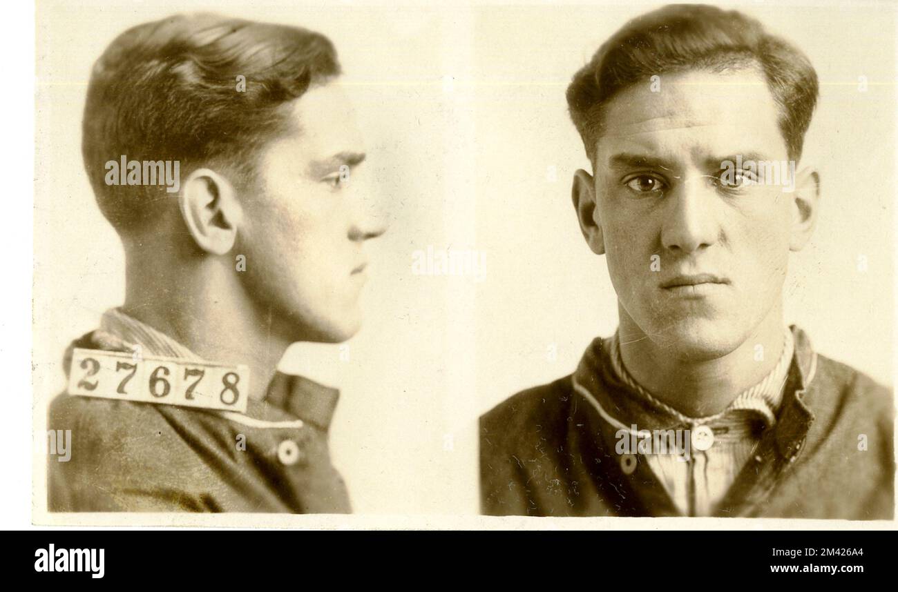 Photograph of Herbert J. Droper. This item is the prison photograph ...
