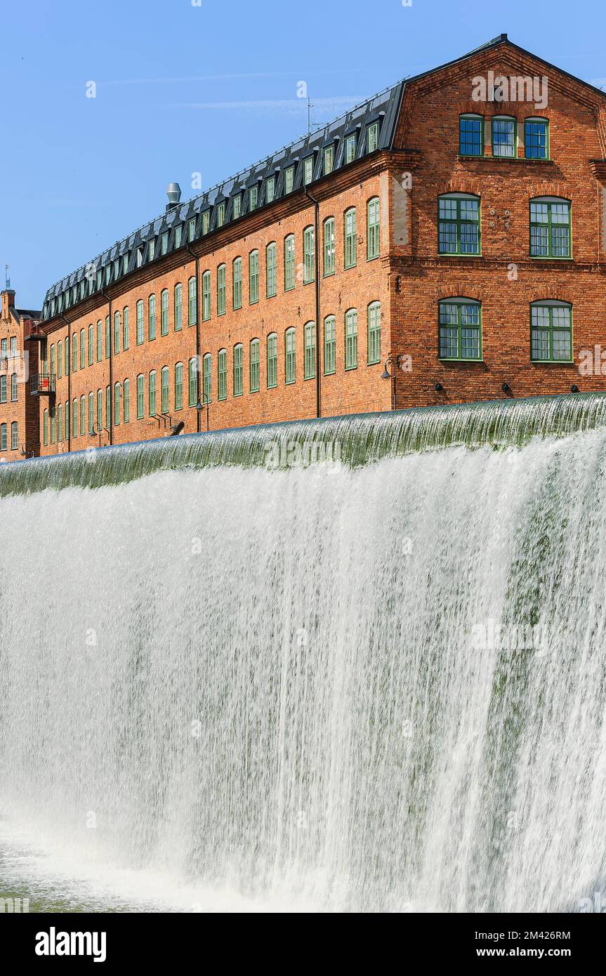 Waterfall industrial building norrköping hi-res stock photography and ...