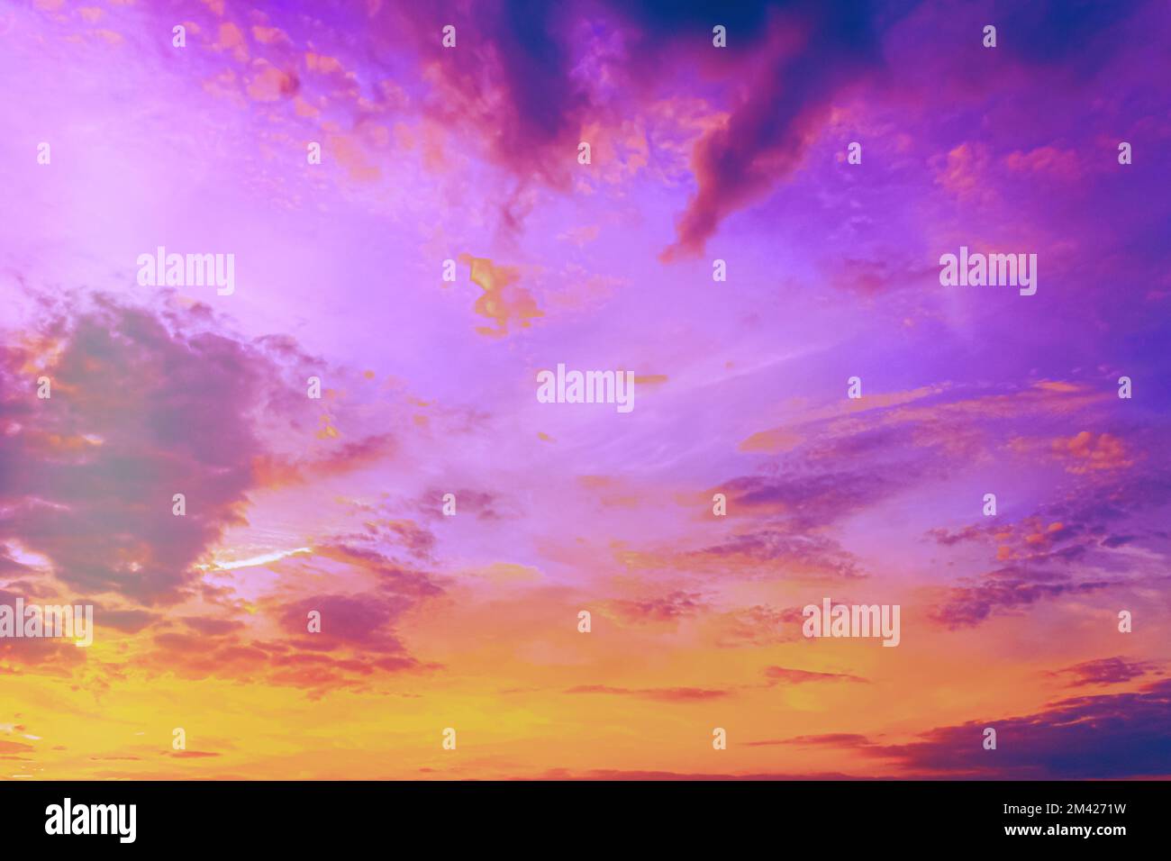 Amazing Color Effect Of Cloud. Natural Bright Dramatic Sky Background ...