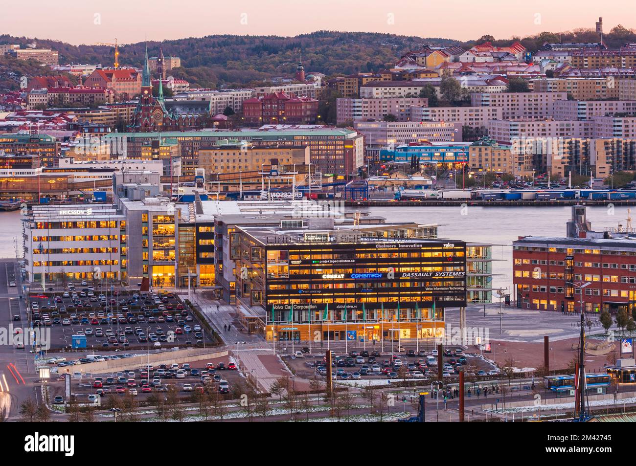 Aerial view of the city cityscape of gothenburg goteborg goteborg hi ...