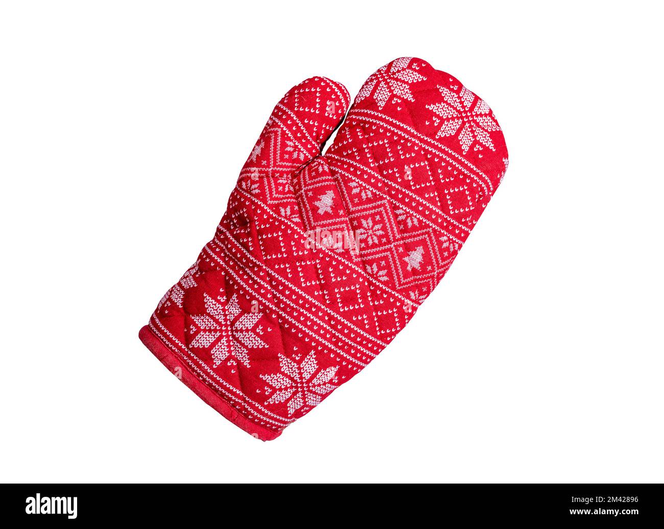 Snowflake on red glove Cut Out Stock Images & Pictures - Alamy