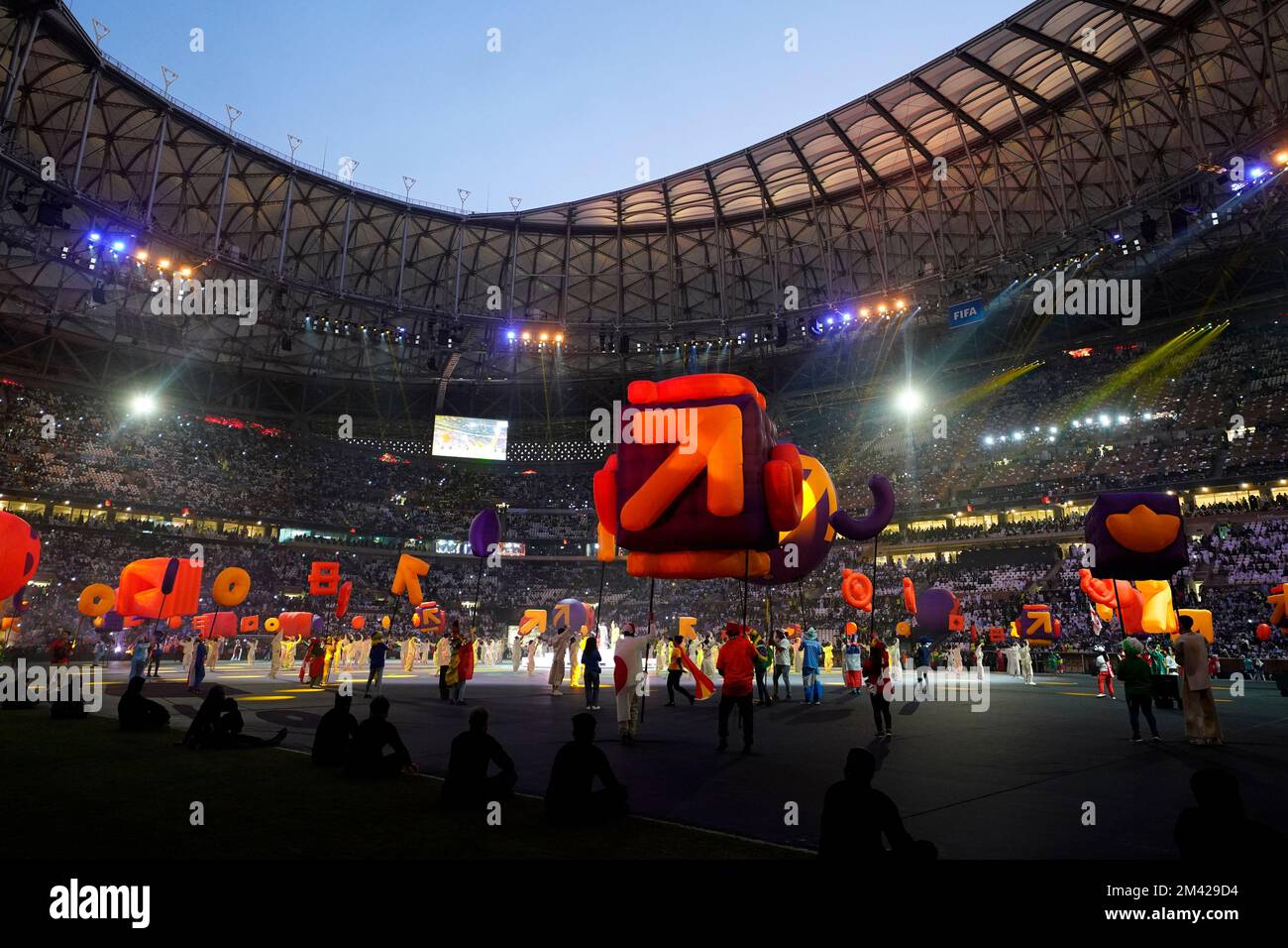 World Cup final ceremony during the FIFA World Cup Qatar 2022 match ...