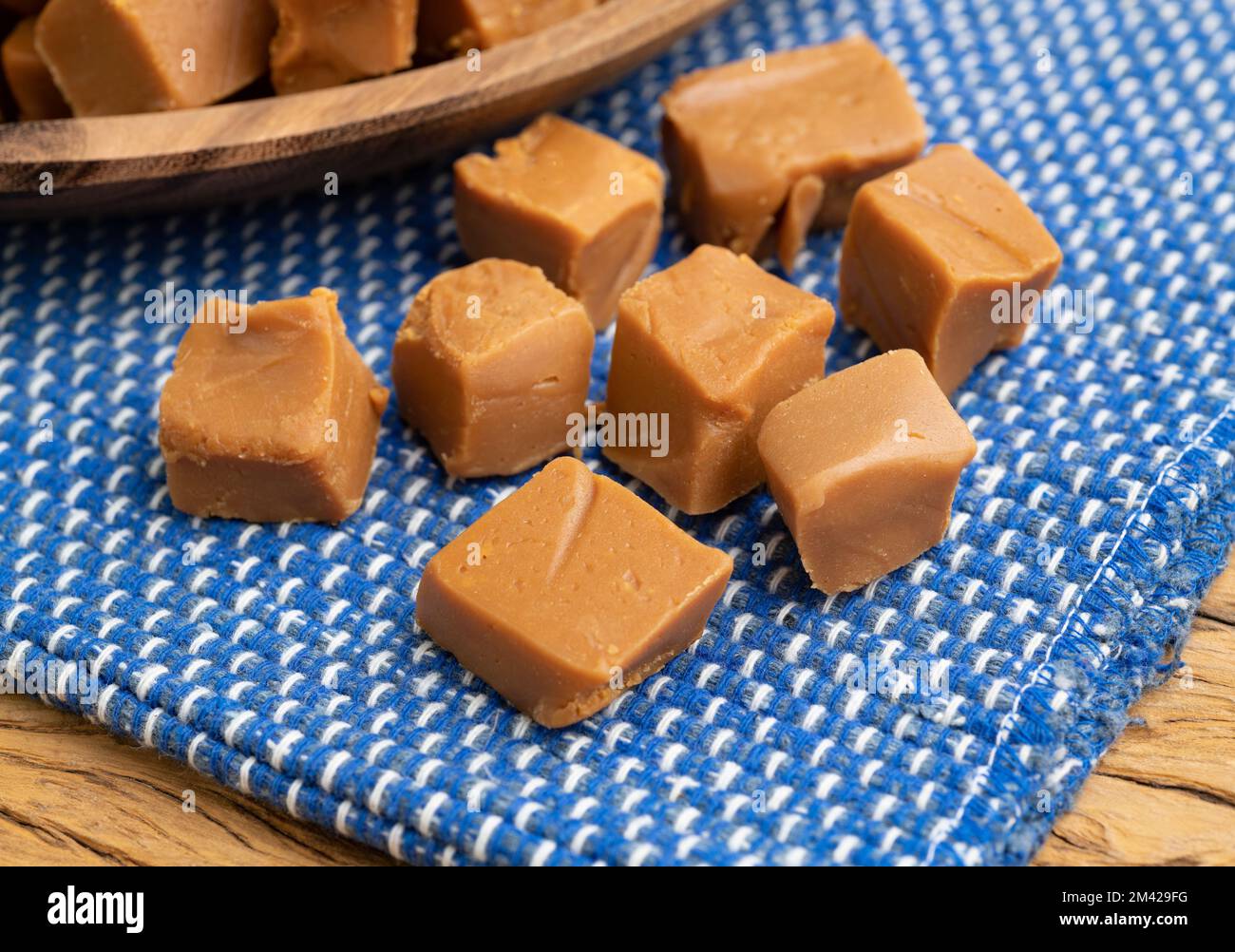 Closeup of doce de leite or dulce de leche, traditional south american ...