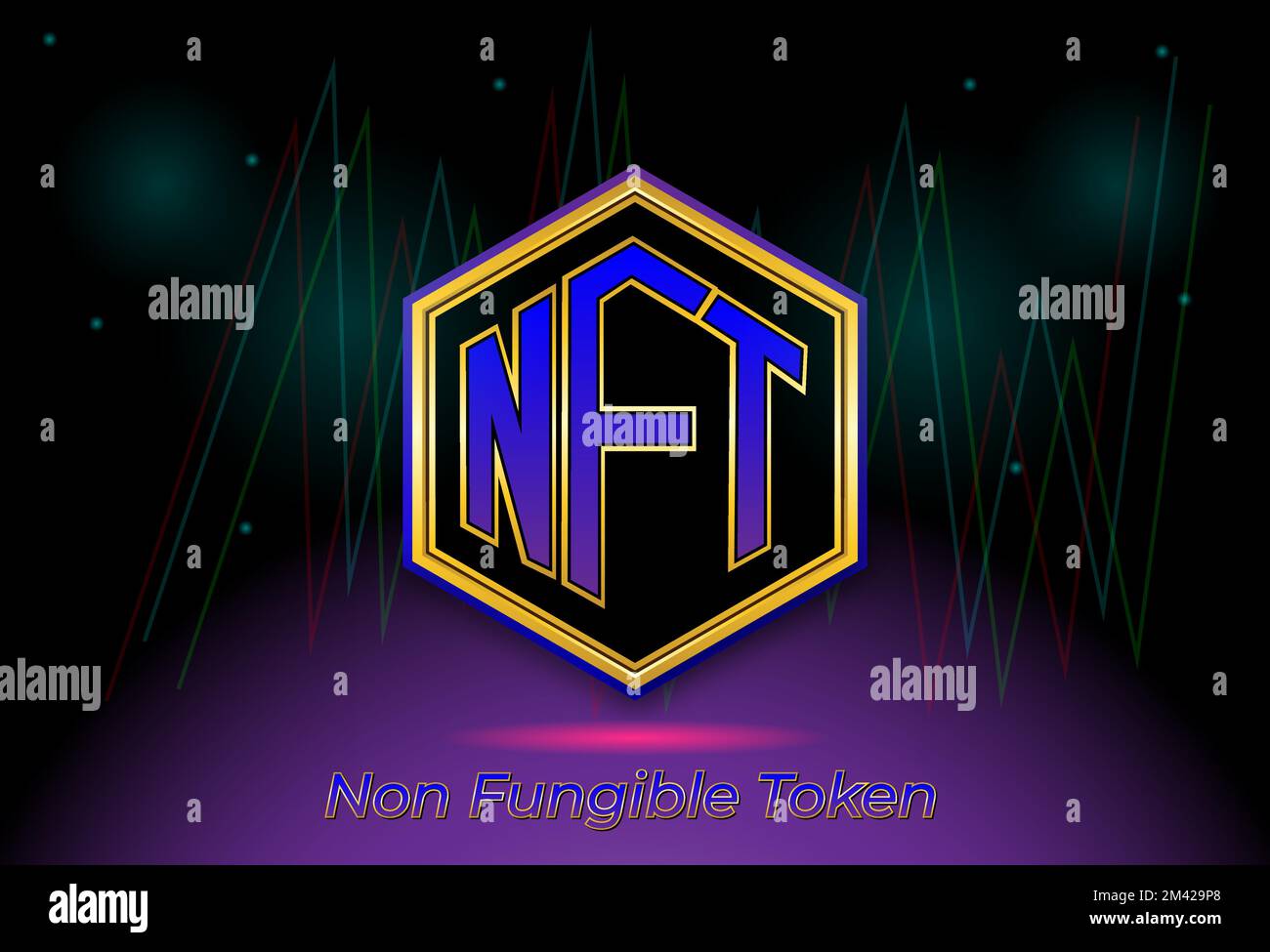 Nft non fungible token style Stock Vector Images - Alamy