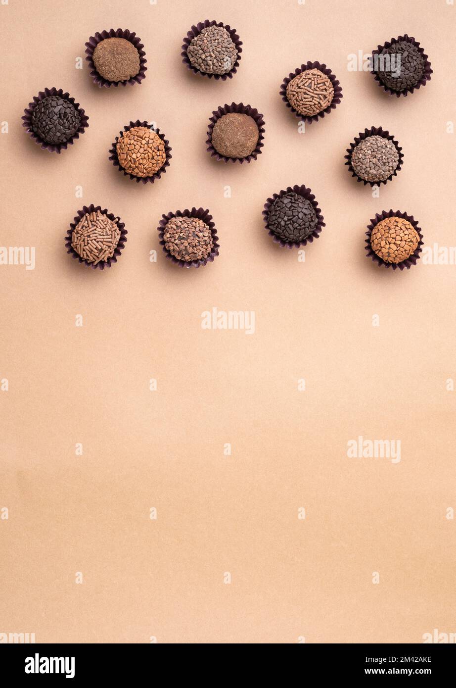 Typical brazilian brigadeiros various flavors hi-res stock photography ...