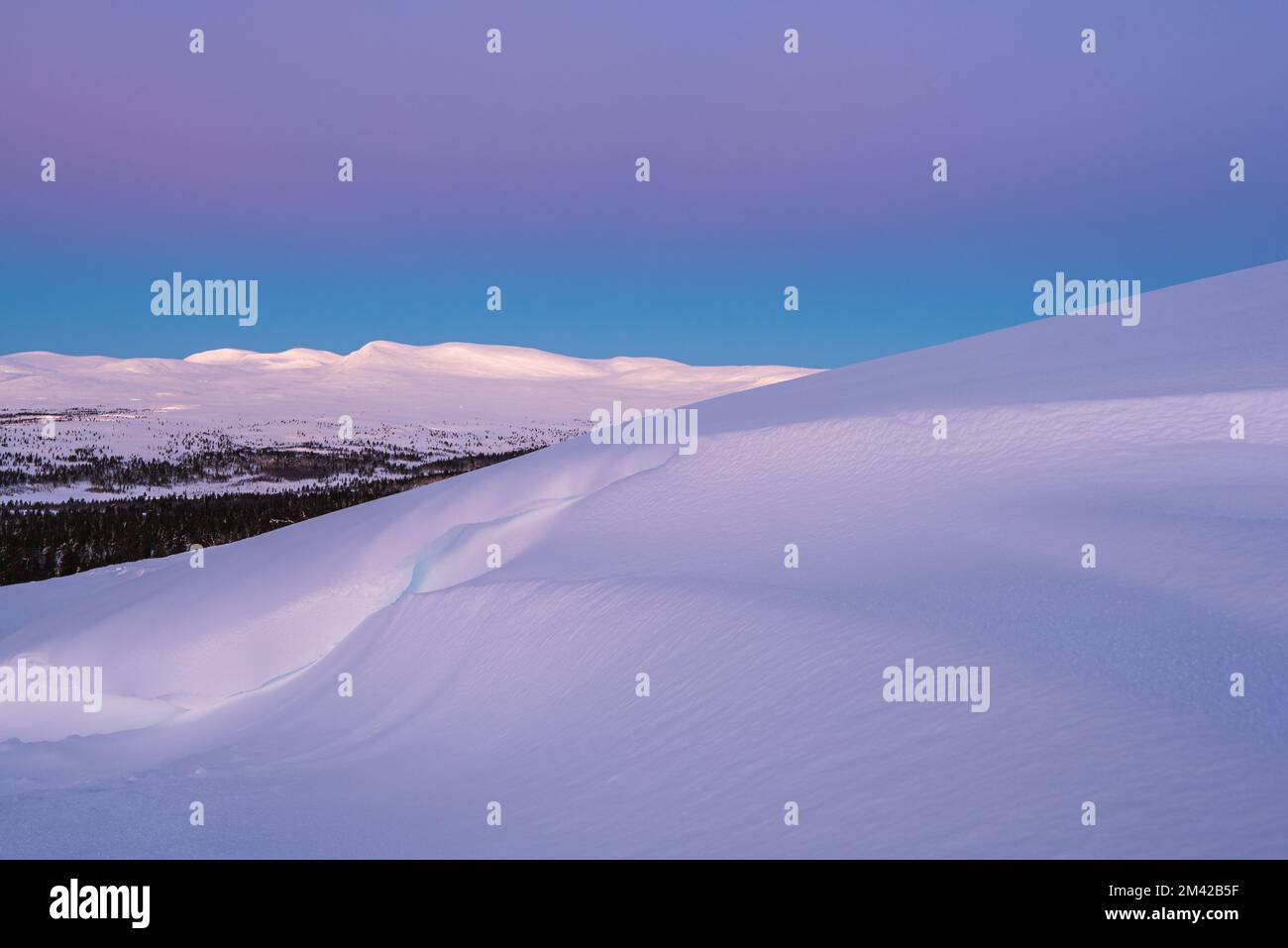 Dawn on mountain slope hi-res stock photography and images - Alamy