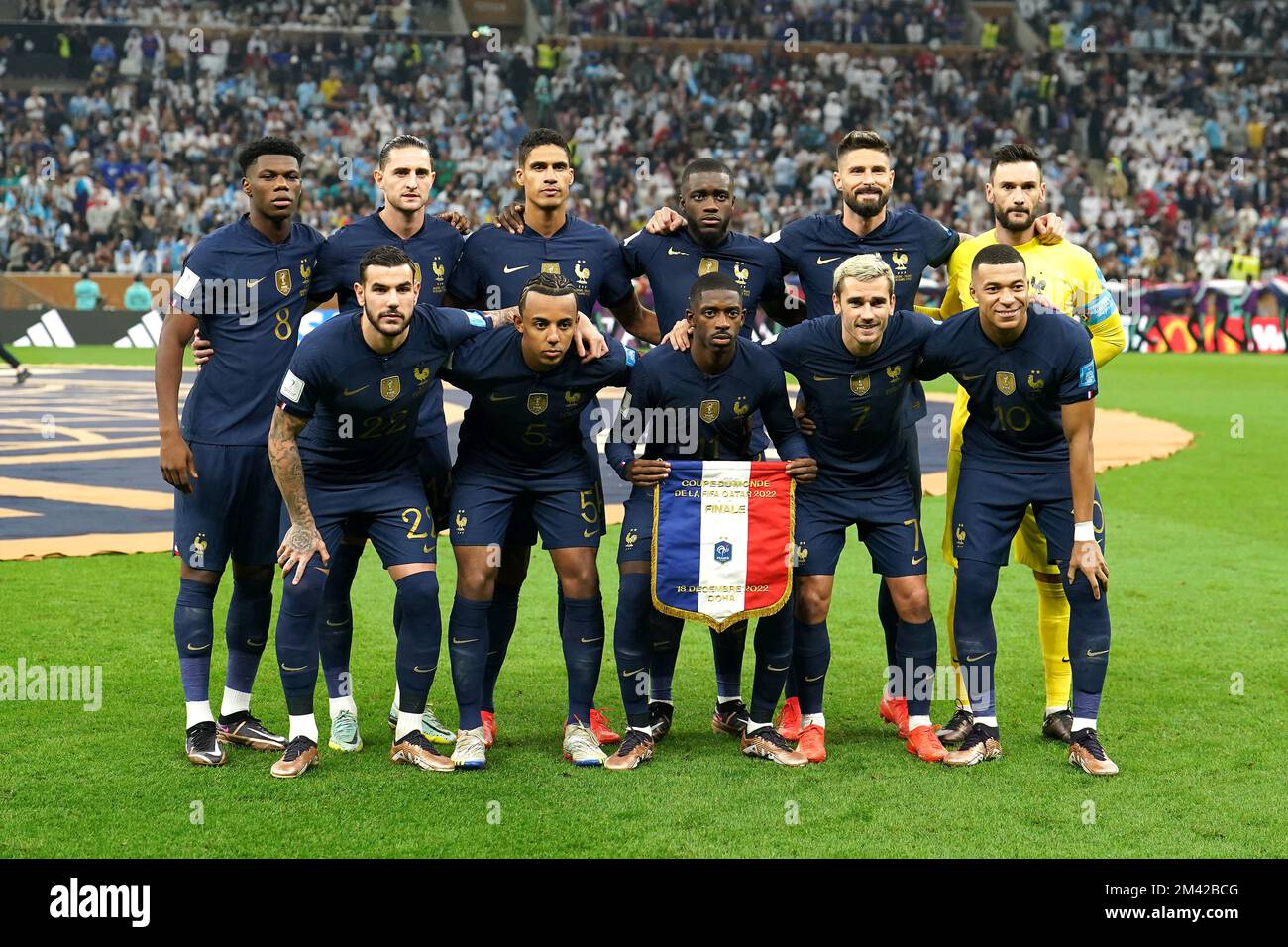 (left to right, front to back) France's Aurelien Tchouameni, Adrien ...