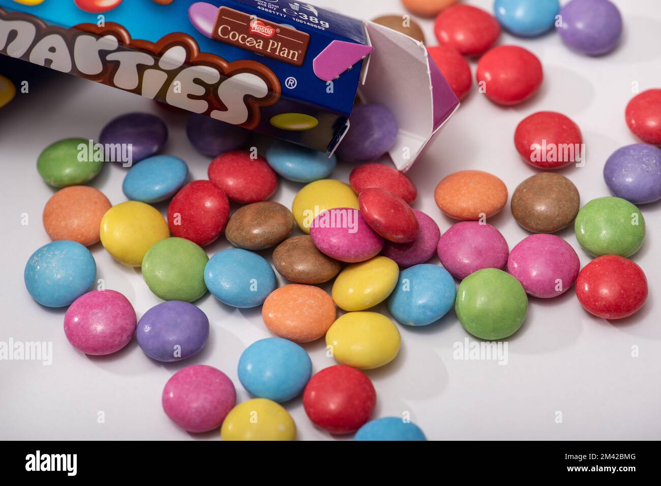 Smarties Sweets Confectionary Stock Photo - Alamy