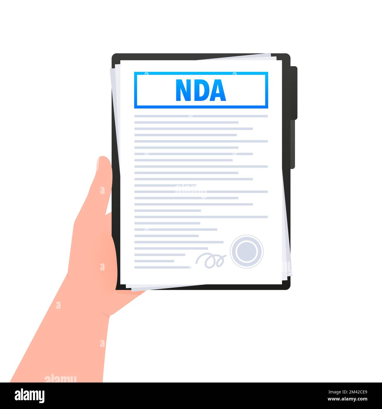 Confidentiality agreement Stock Vector Images - Alamy