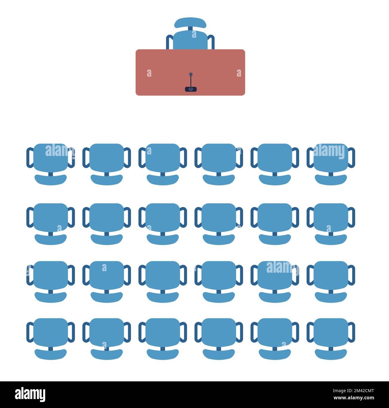 Conference Hall Business Presentation Empty Auditorium University Lecture Room Interior With