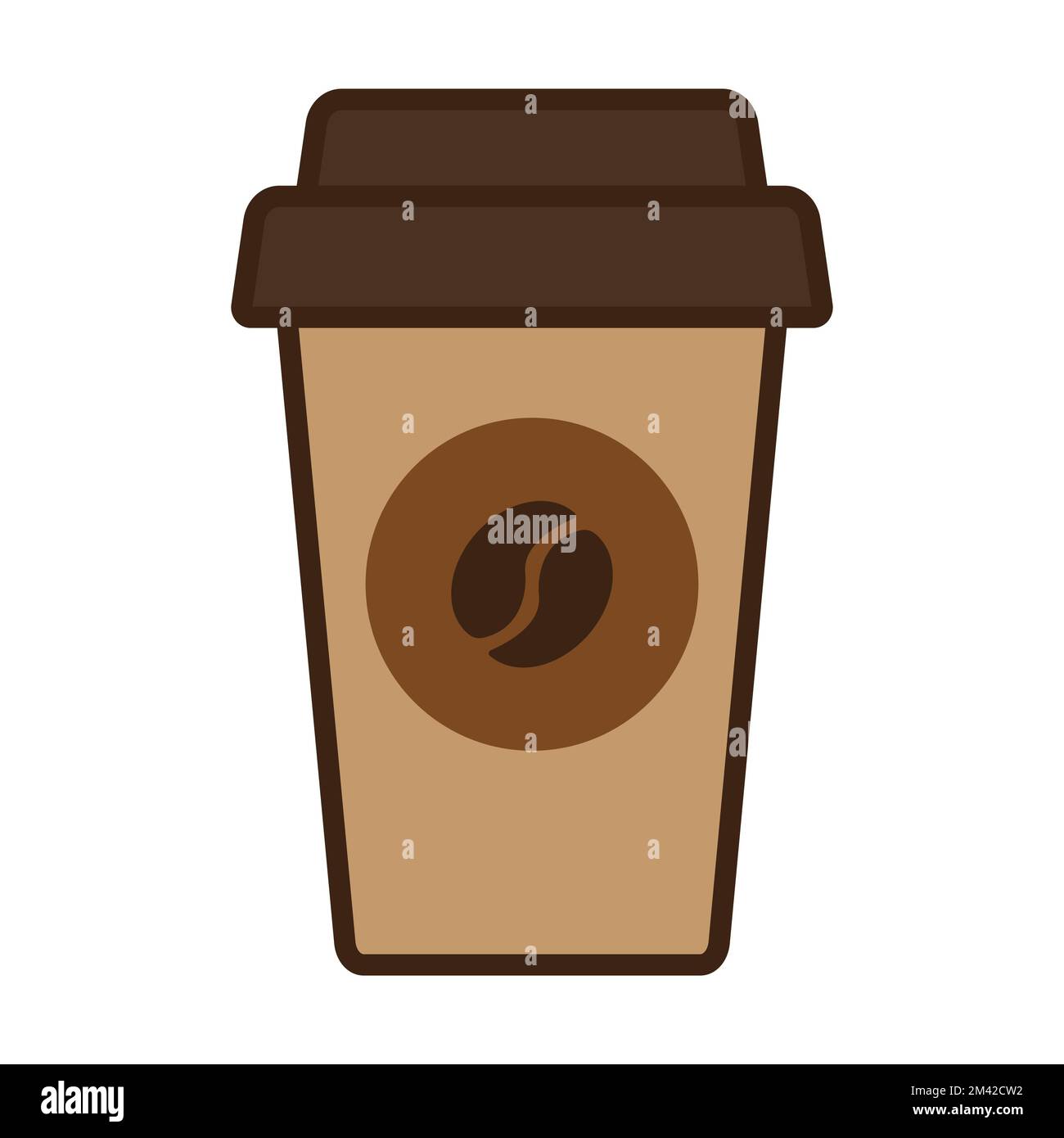 Cartoon glass with coffee. Vector illustration Stock Vector Image & Art ...