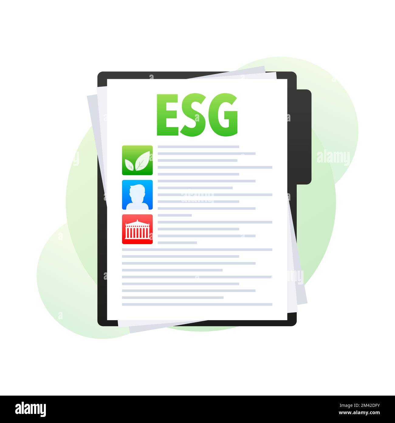 Environmental social corporate governance esg Stock Vector Images - Alamy