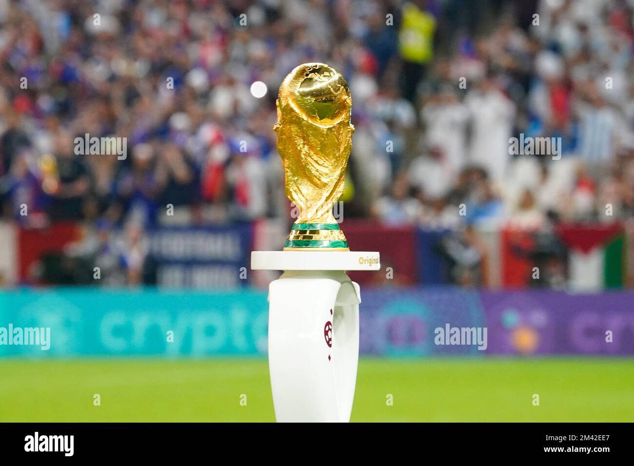 World Cup trophy during the FIFA World Cup Qatar 2022 match, Final ...