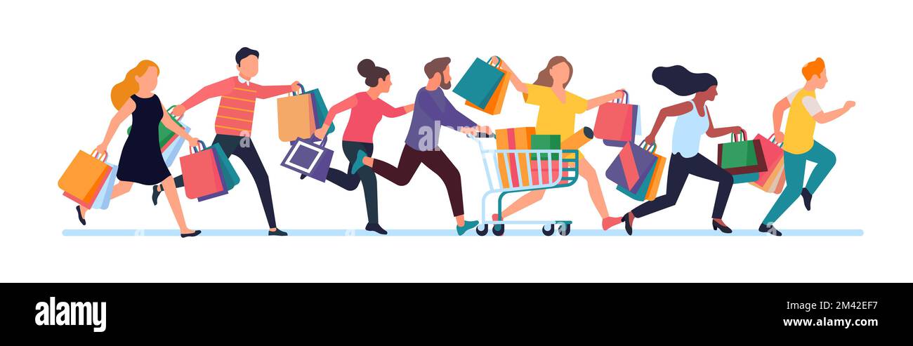 Rushing around woman Stock Vector Images - Alamy