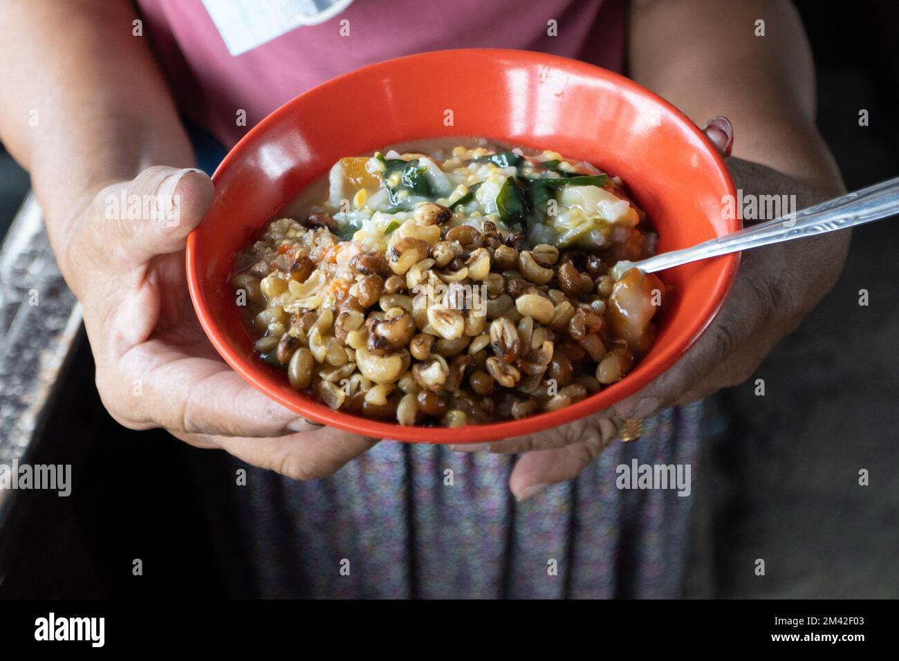 Porridge Ledok is one of the special foods from Nusa Penida Island ...