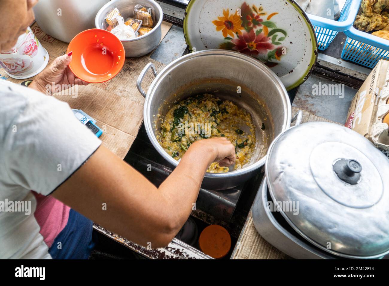 Porridge Ledok is one of the special foods from Nusa Penida Island ...