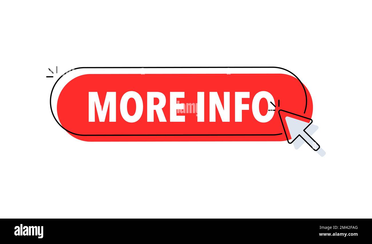 More info button pointer Cut Out Stock Images & Pictures - Alamy