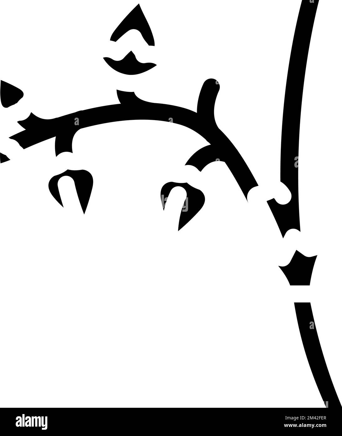 buckwheat plant healthy glyph icon vector illustration Stock Vector ...