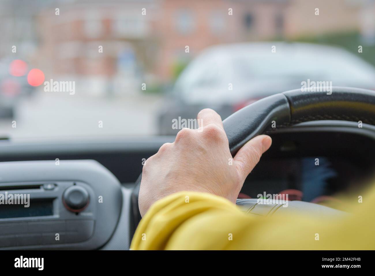 Right hand drive car steering wheel hi-res stock photography and images ...