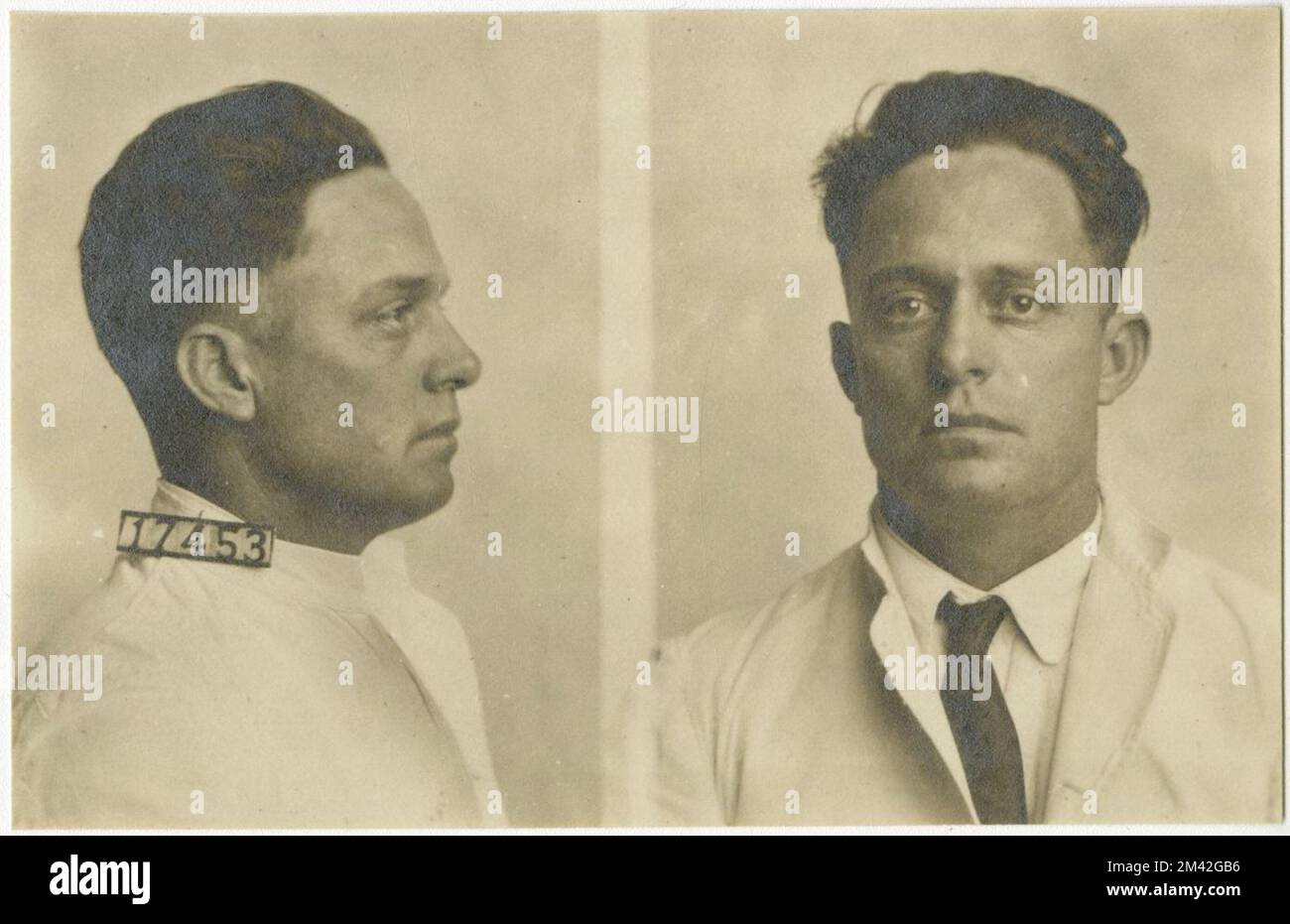 Photograph of R. W. Gilmore (aka J. A. Robertson). Bureau of Prisons ...