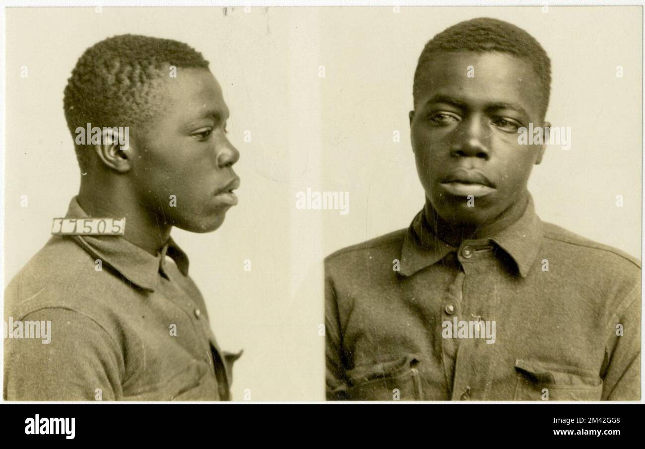 Photograph of Robert Porter. Bureau of Prisons, Inmate case files Stock ...