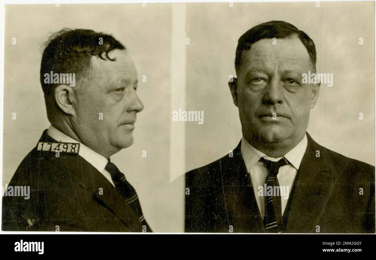 Photograph of Frank Bank. Bureau of Prisons, Inmate case files Stock ...