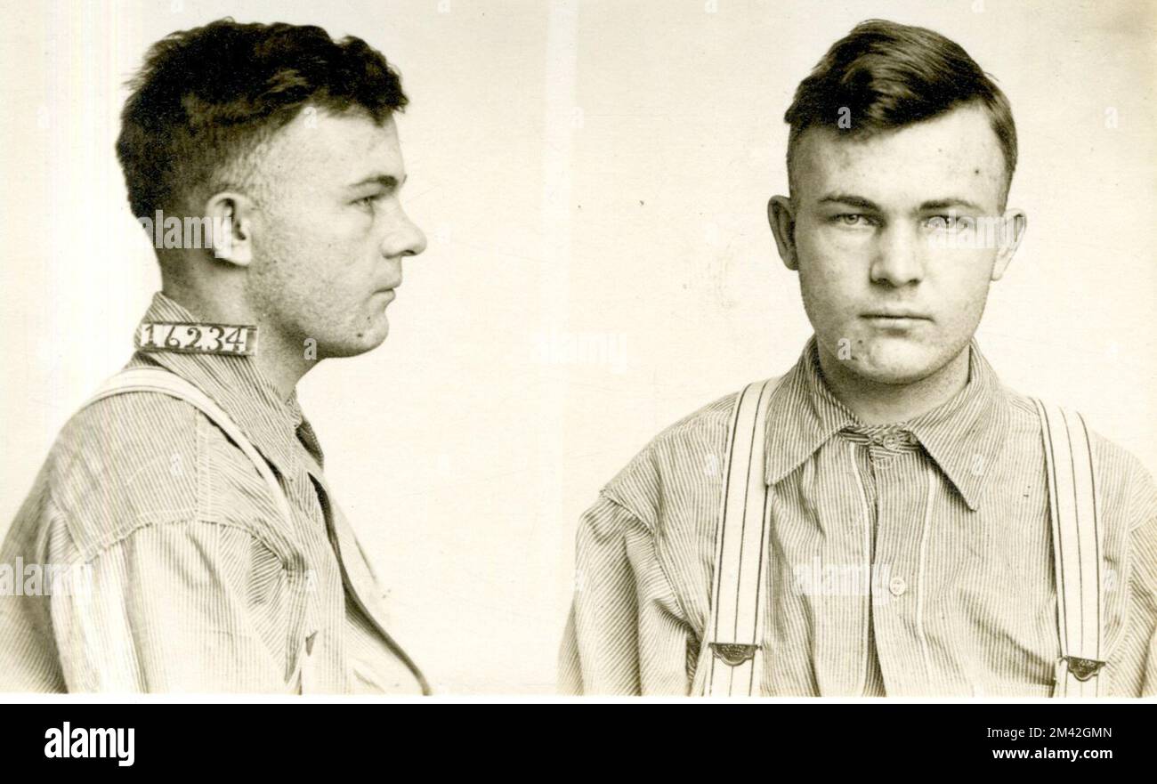 Photograph of Fred Riggs. Bureau of Prisons, Inmate case files Stock ...
