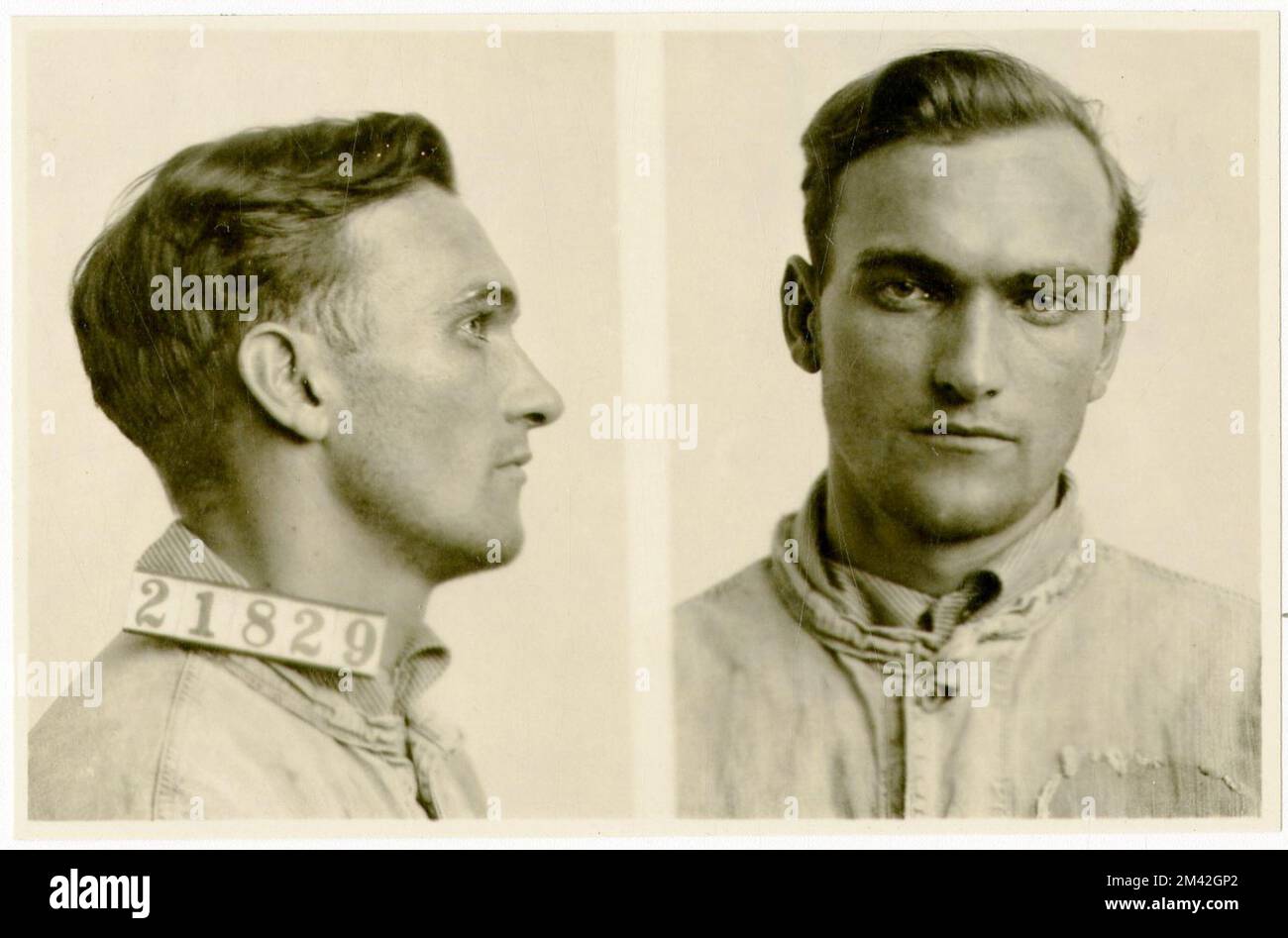 Photograph of William Owen. Bureau of Prisons, Inmate case files Stock ...