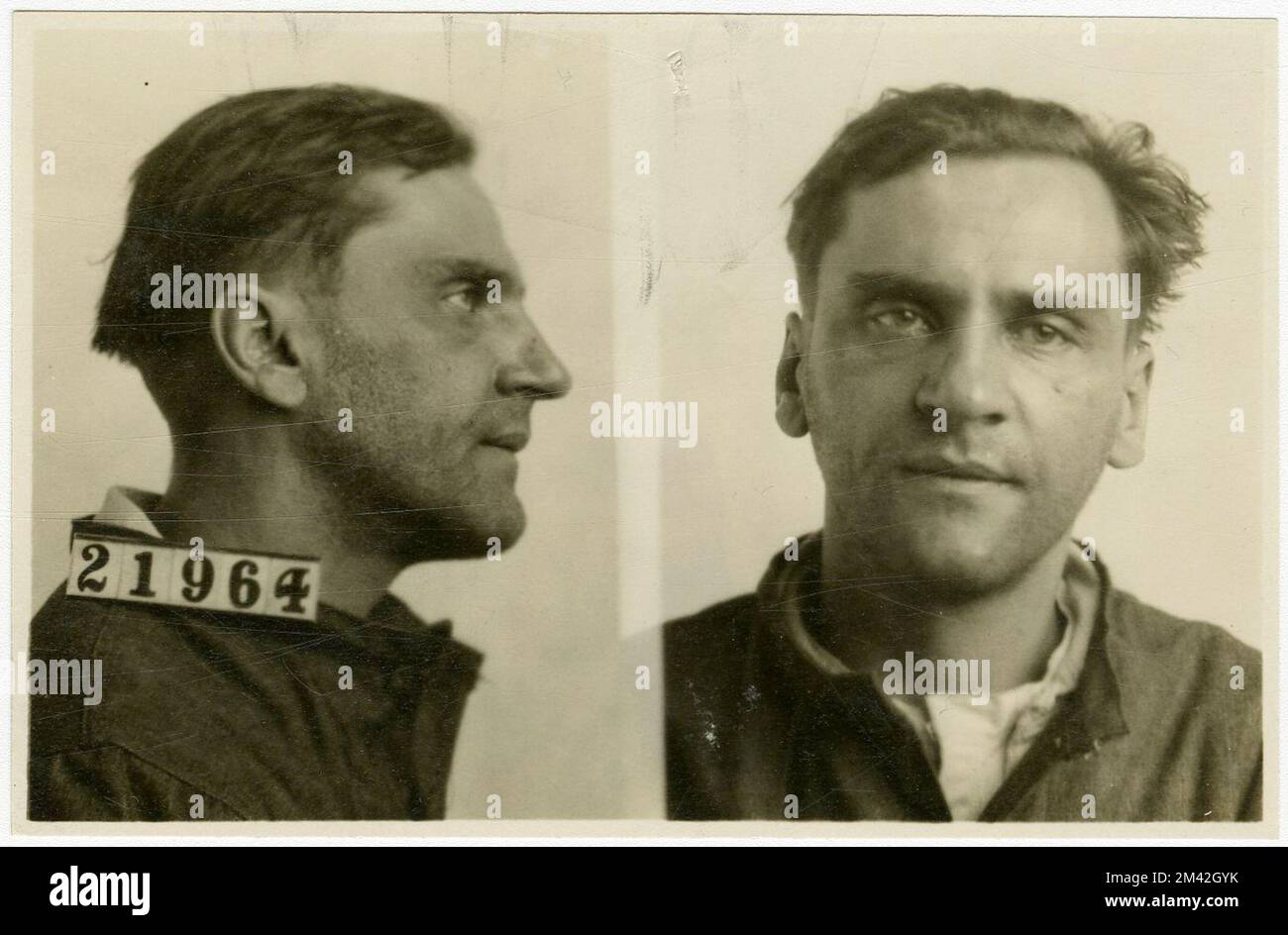 Photograph of Harry Hurwitz. Bureau of Prisons, Inmate case files Stock ...