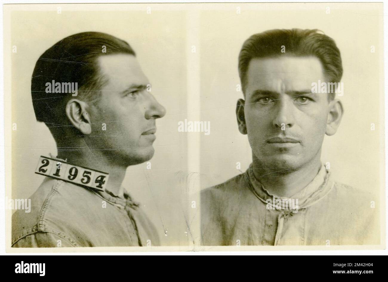 Photograph of Herbert C. Washburn. Bureau of Prisons, Inmate case files ...