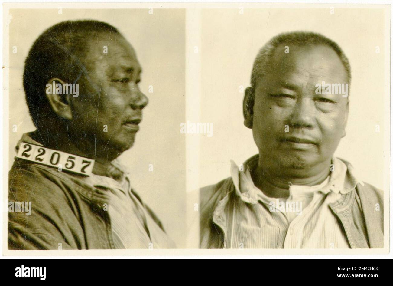 Photograph of Yee Duck. Bureau of Prisons, Inmate case files Stock ...