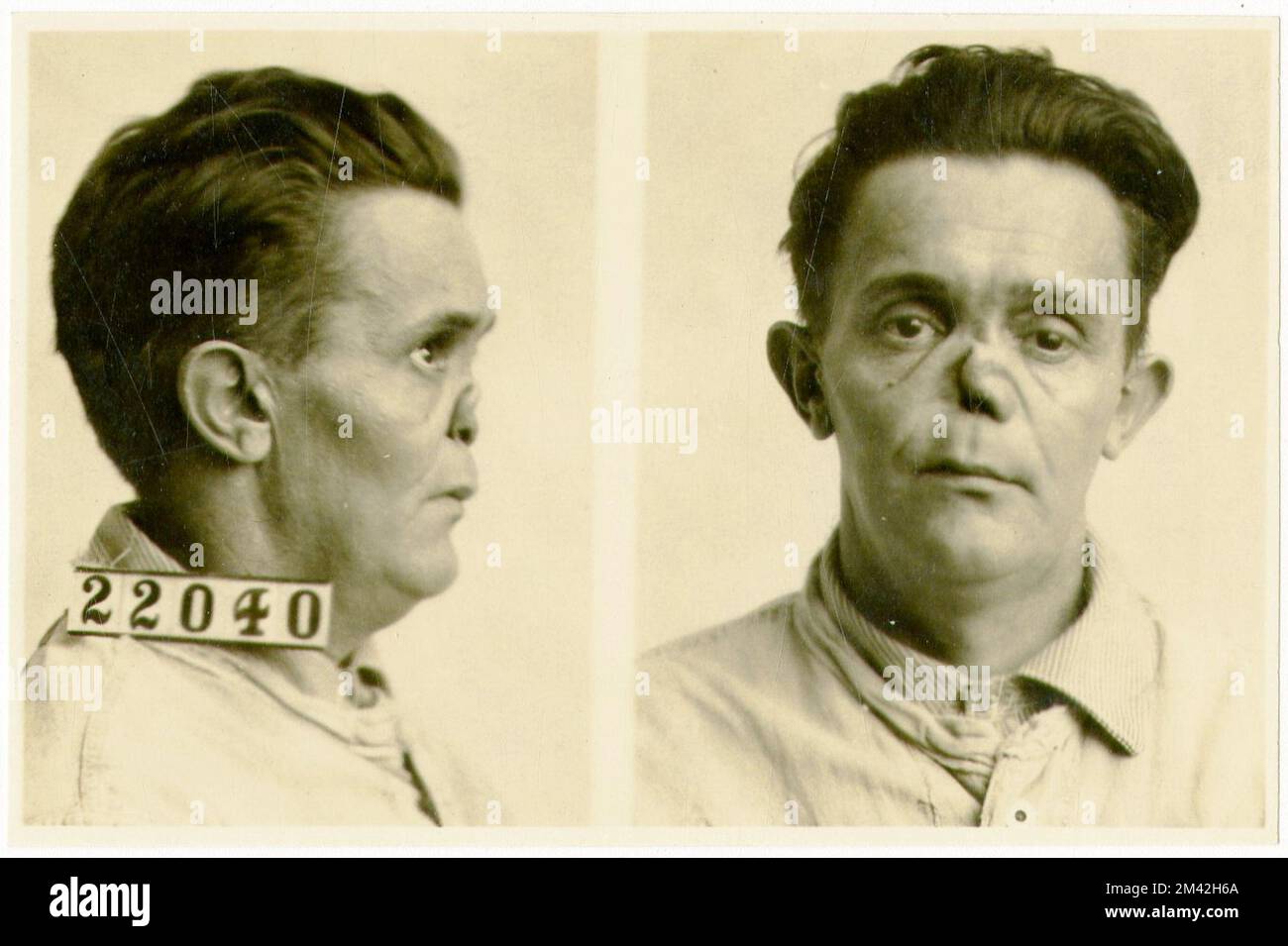 Photograph of Roy Everson. Bureau of Prisons, Inmate case files Stock ...