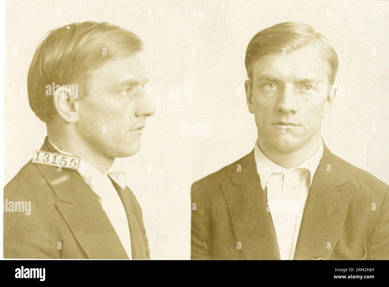 Photograph of Ted Fraser. This item is the prison photograph, also ...