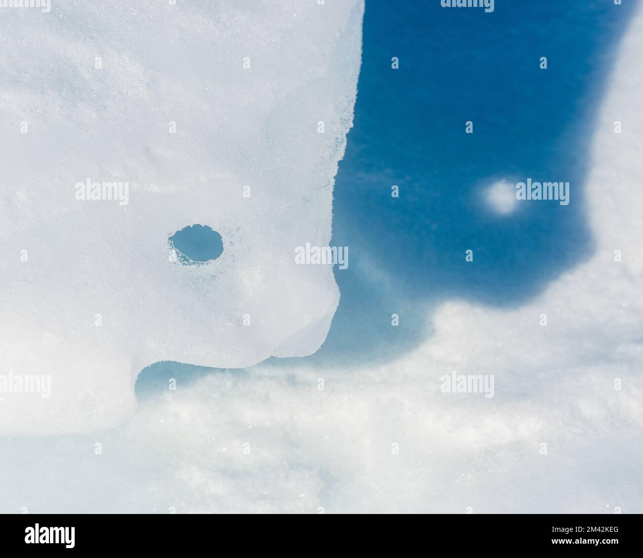 Ice formation looking as a face Stock Photo - Alamy