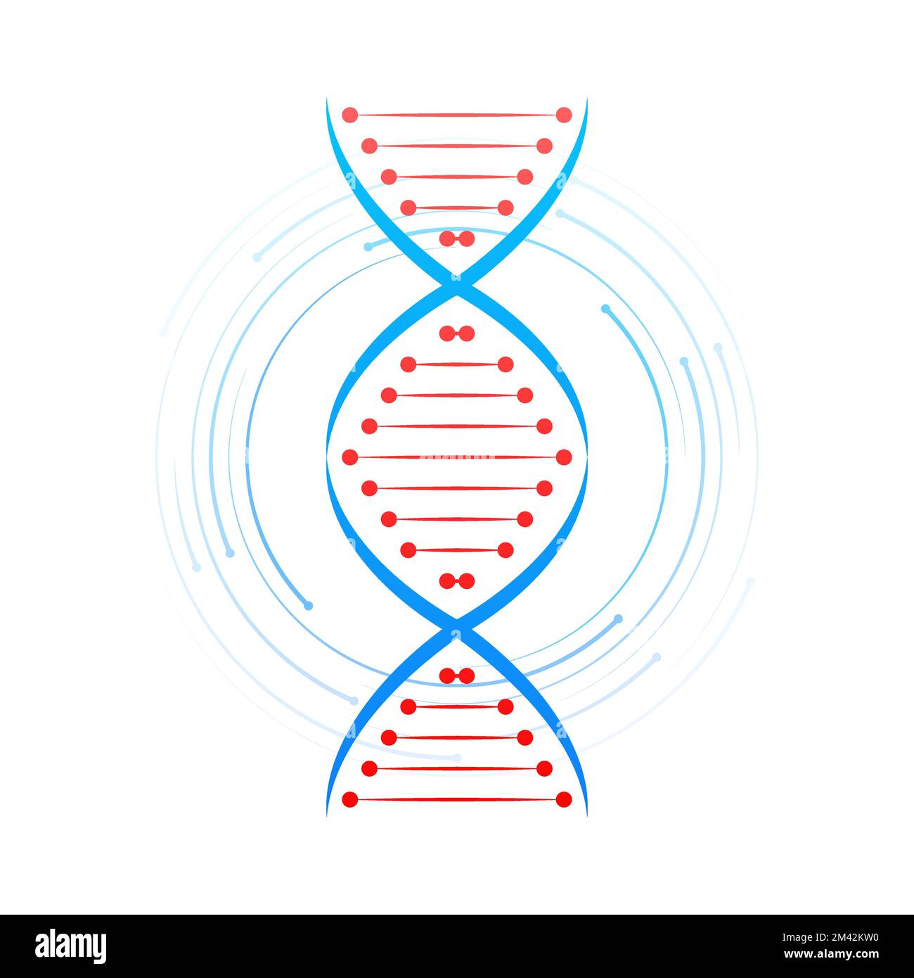 DNA structure Icon set. Structure molecule and cell, chromosome. Genetic engineering. Vector ...