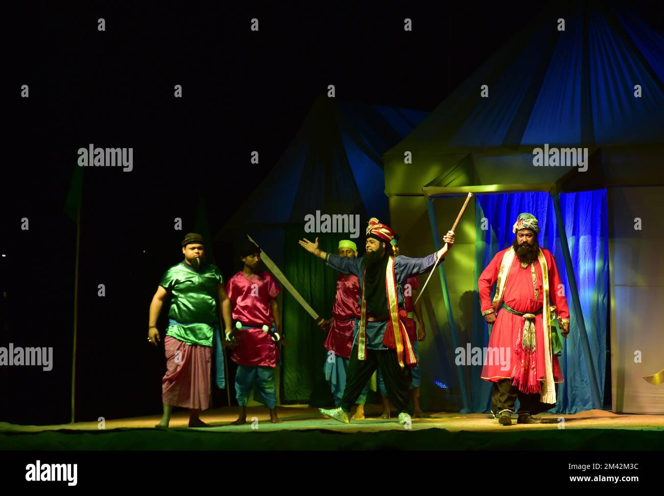 Guwahati, Guwahati, India. 17th Dec, 2022. Artist perform a drama on ...