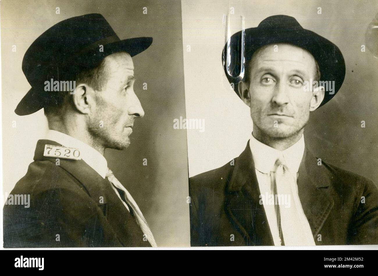 Photograph of John Doe. Bureau of Prisons, Inmate case files Stock ...