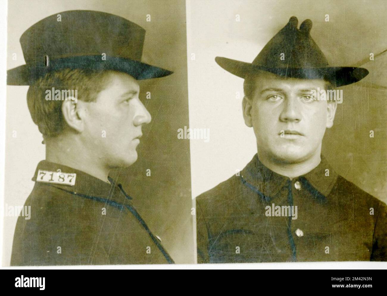 Photograph of Hermann Raspe. Bureau of Prisons, Inmate case files Stock ...