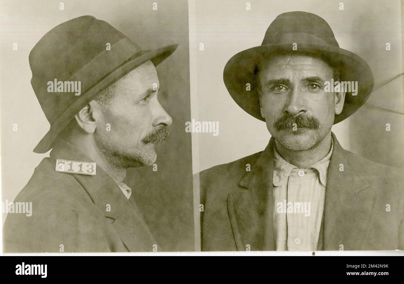 Photograph of Archie Taylor. Bureau of Prisons, Inmate case files Stock ...