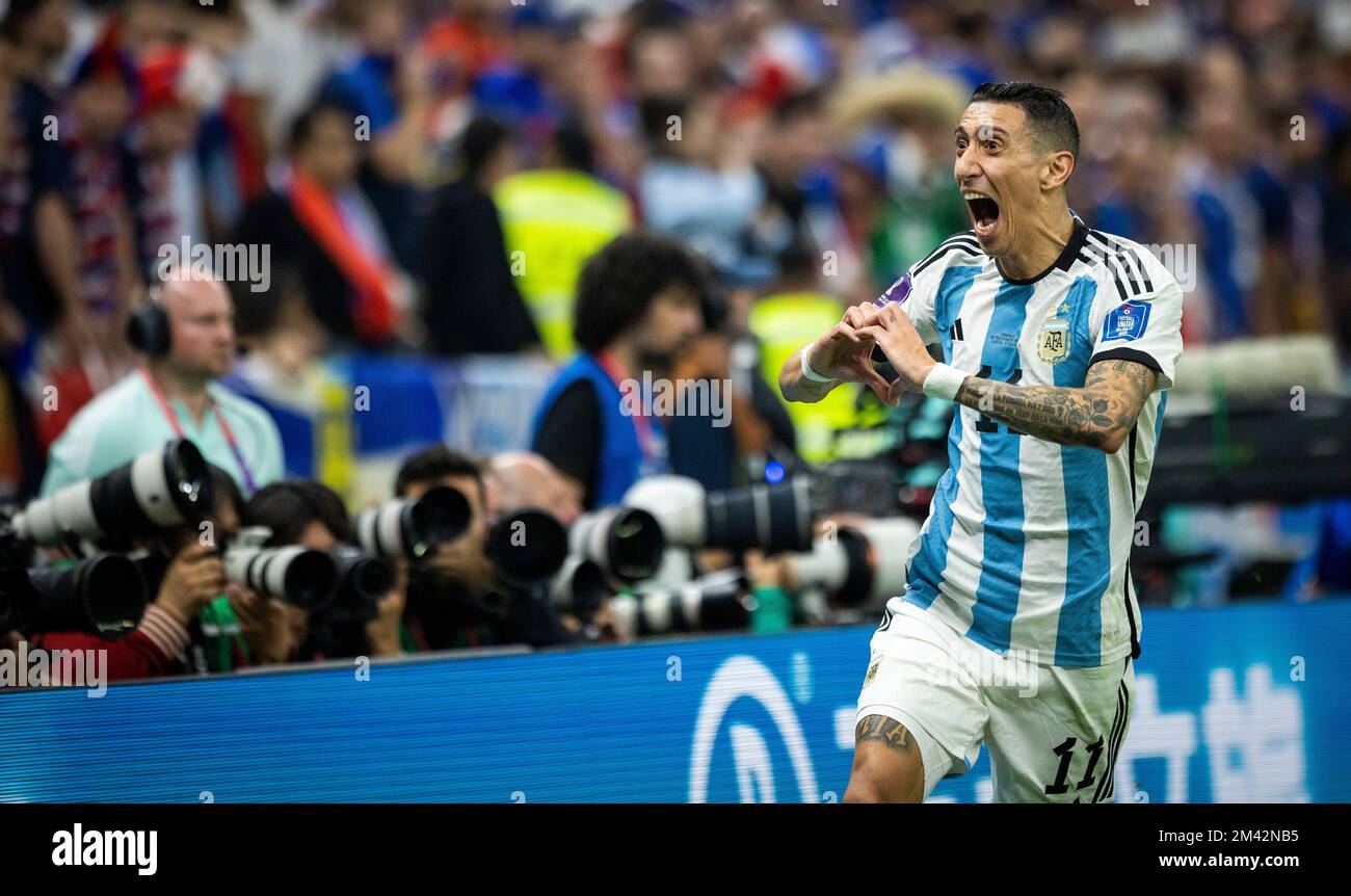 Doha, Qatar. 18th Dec, 2022. Goal celebration: Angel Di Maria (Arg ...