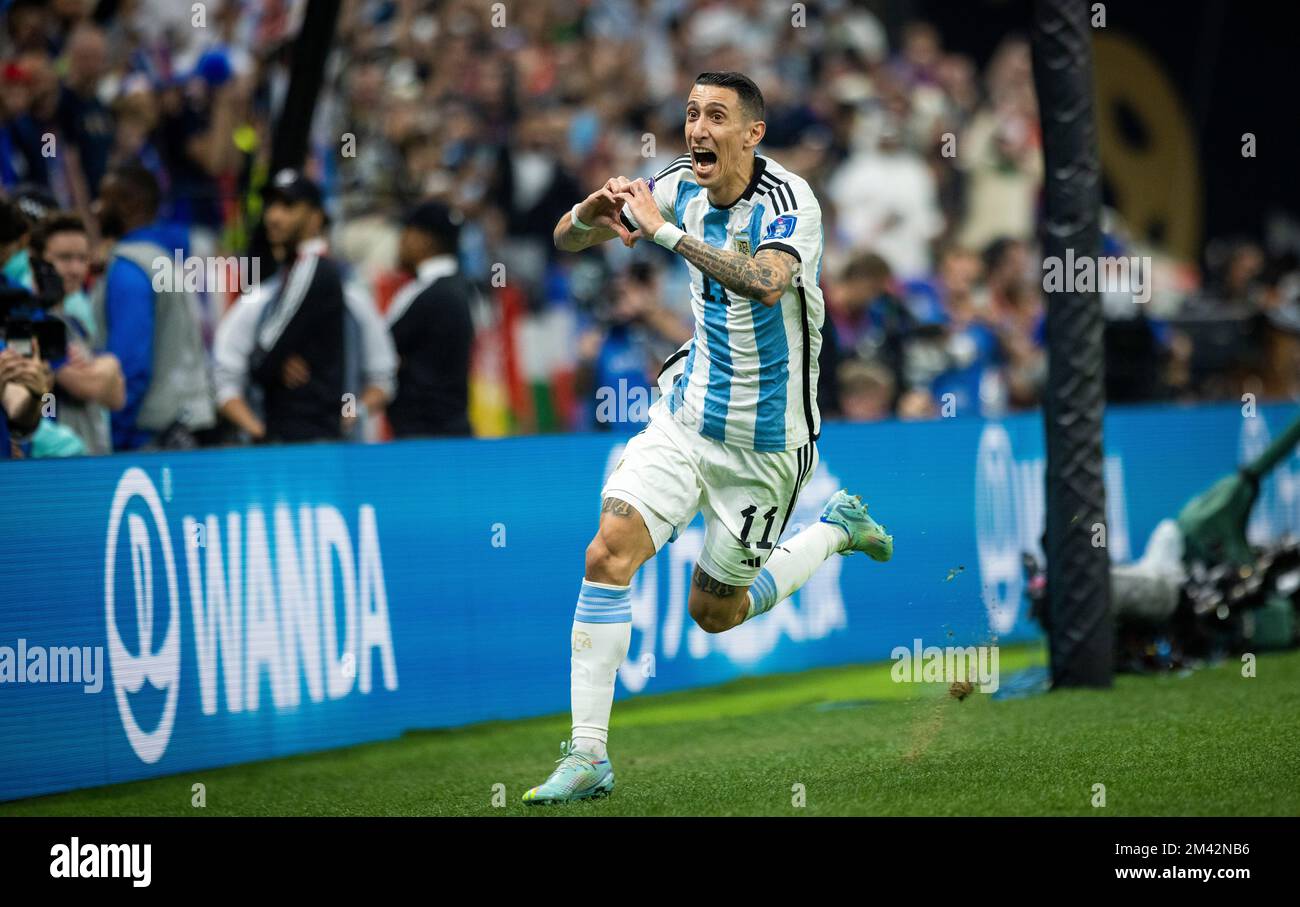 Doha, Qatar. 18th Dec, 2022. Goal celebration: Angel Di Maria (Arg ...