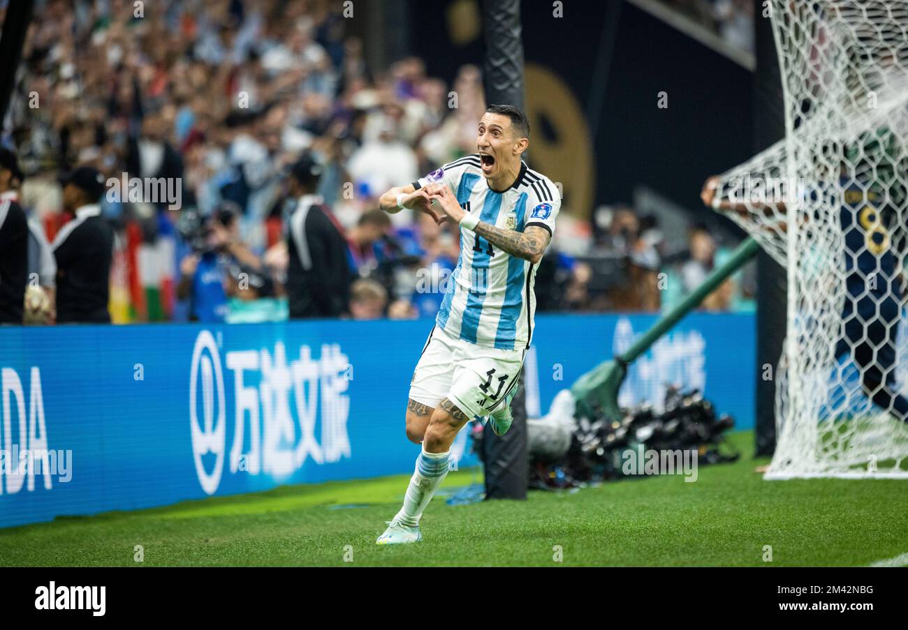 Doha, Qatar. 18th Dec, 2022. Goal celebration: Angel Di Maria (Arg ...