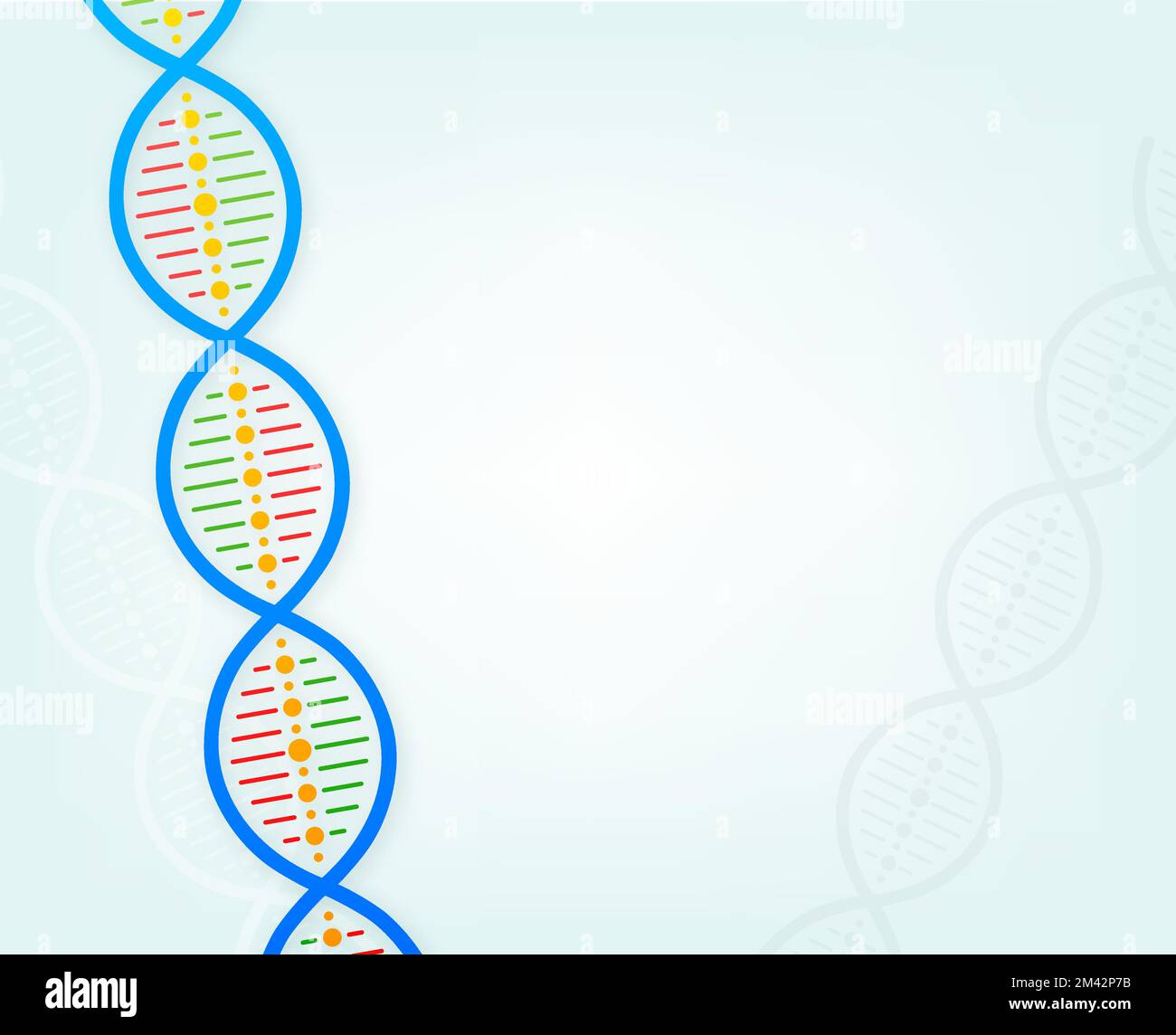 DNA structure Icon set. Structure molecule and cell, chromosome. Genetic engineering. Vector ...