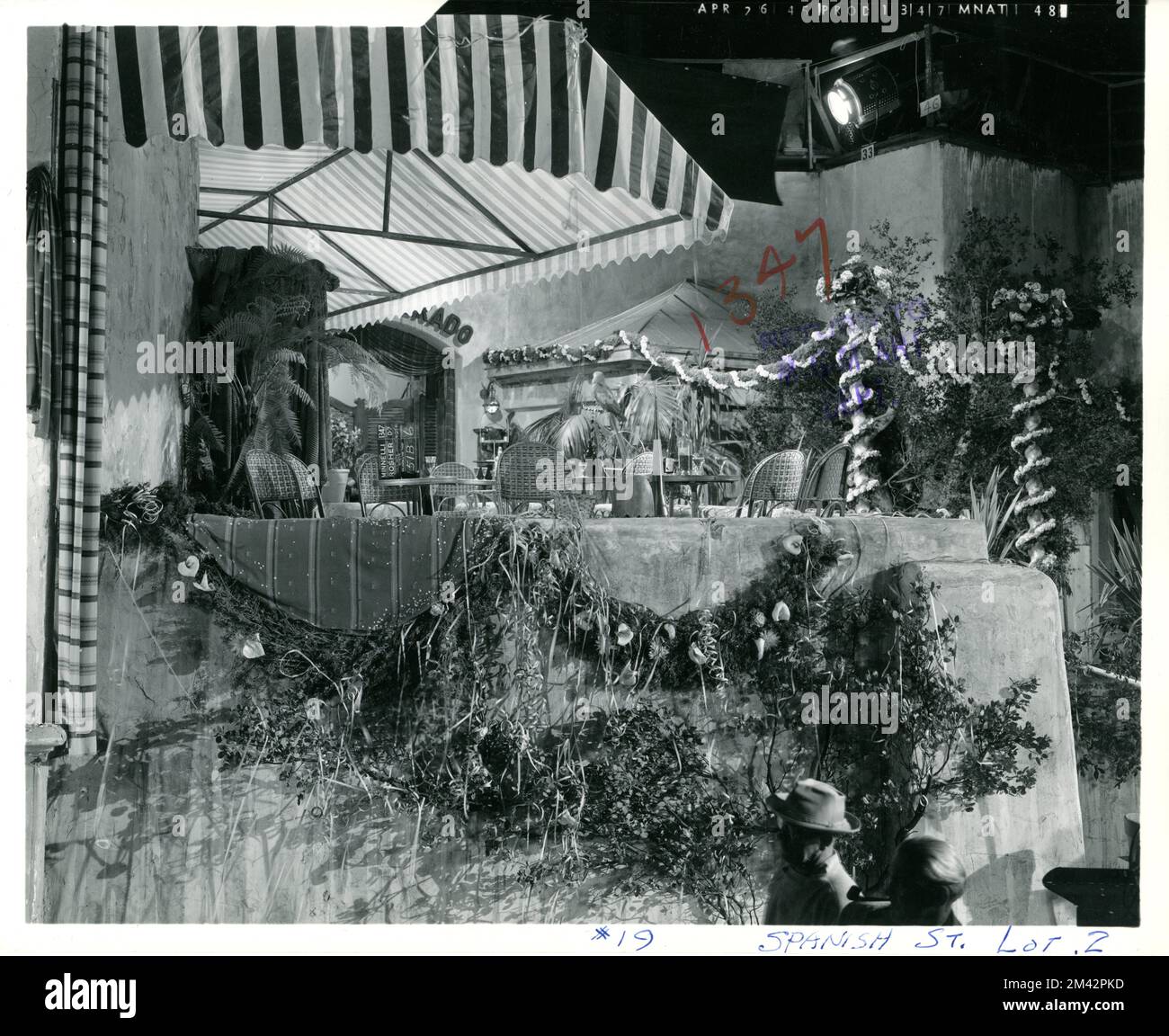 Set Reference Still of Spanish Street for FRED ASTAIRE and LUCILLE ...