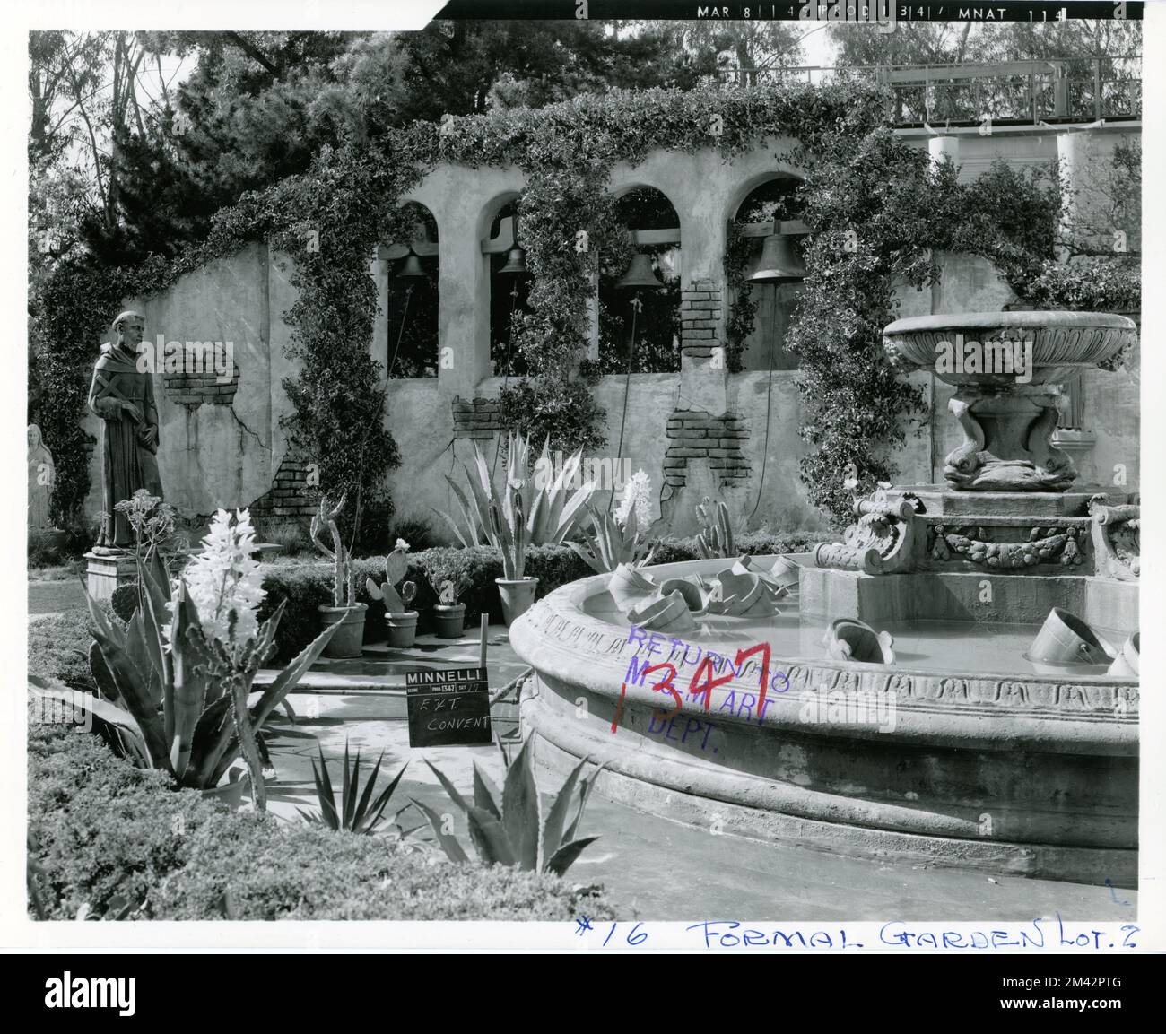 Set Reference Still of Convent Exterior for FRED ASTAIRE and LUCILLE ...