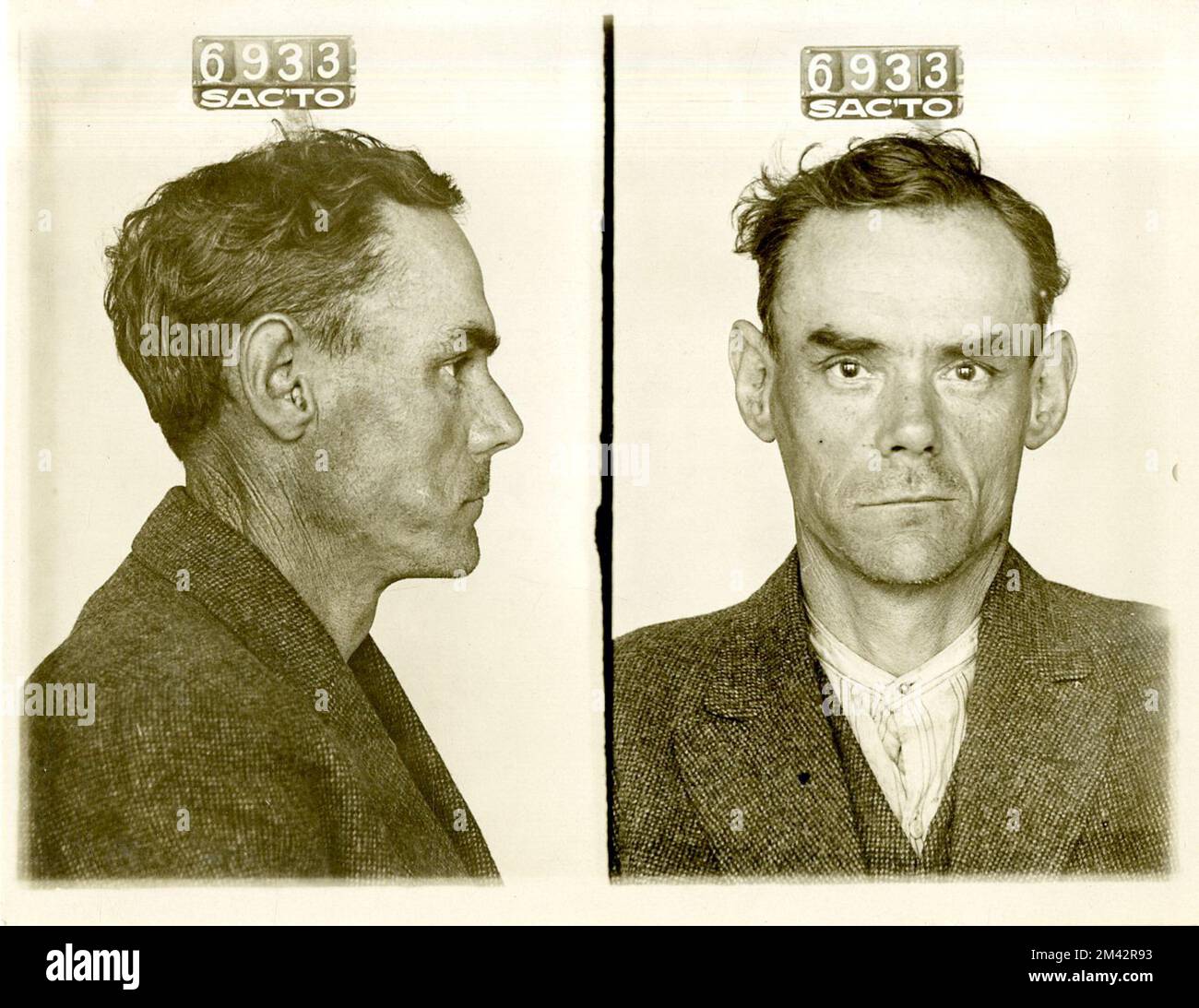 Photograph of J. J. Brown. Bureau of Prisons, Inmate case files Stock ...