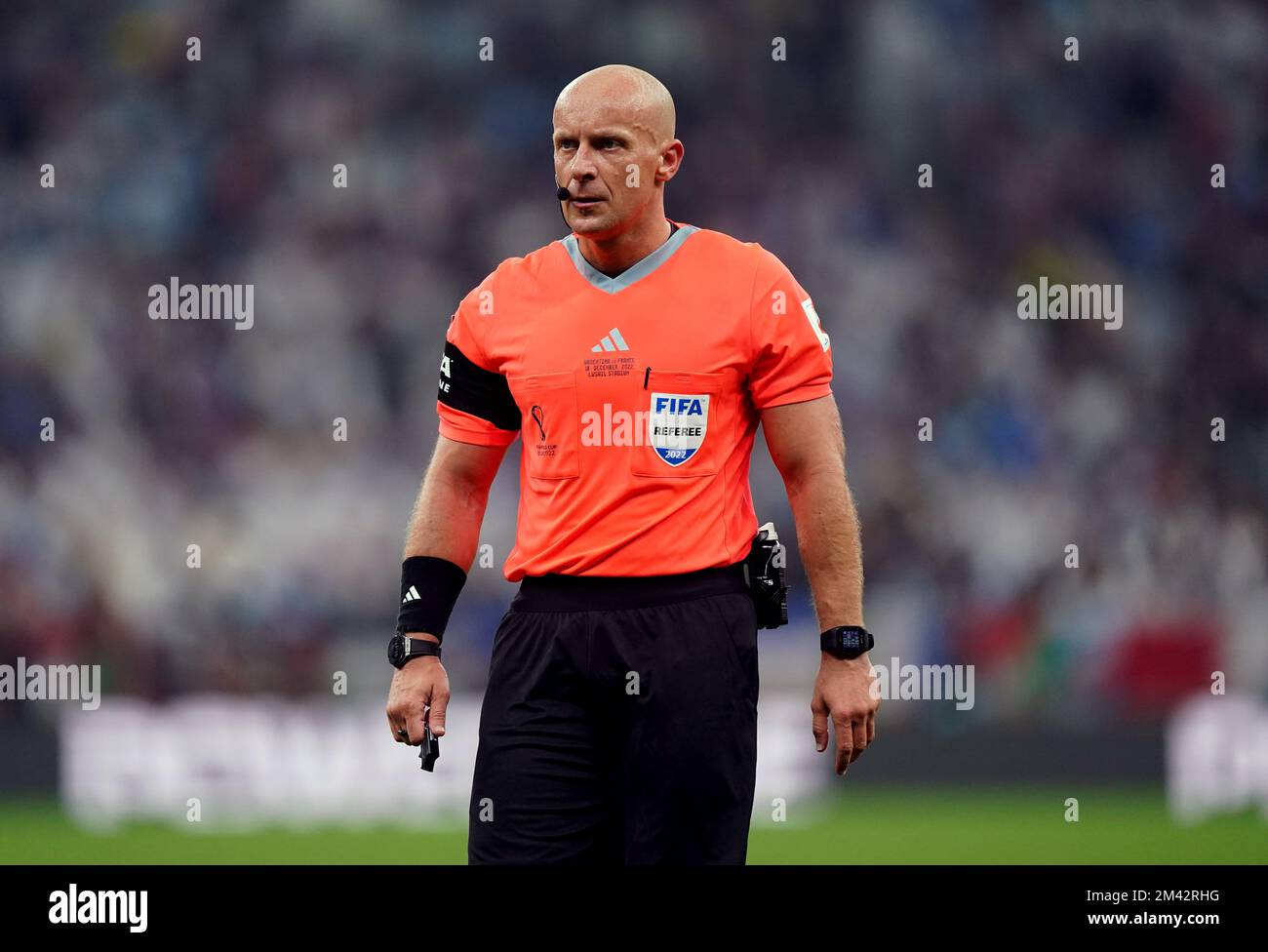 Referee Szymon Marciniak during the FIFA World Cup final at Lusail ...