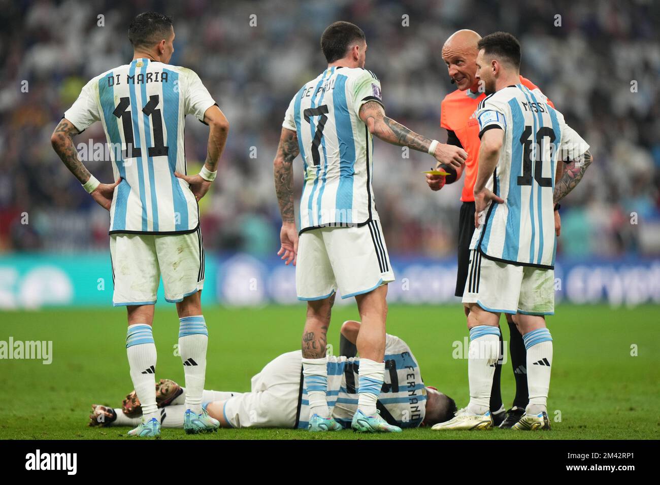 Rodrigo de Paul of Argentina during the FIFA World Cup Qatar 2022 match ...