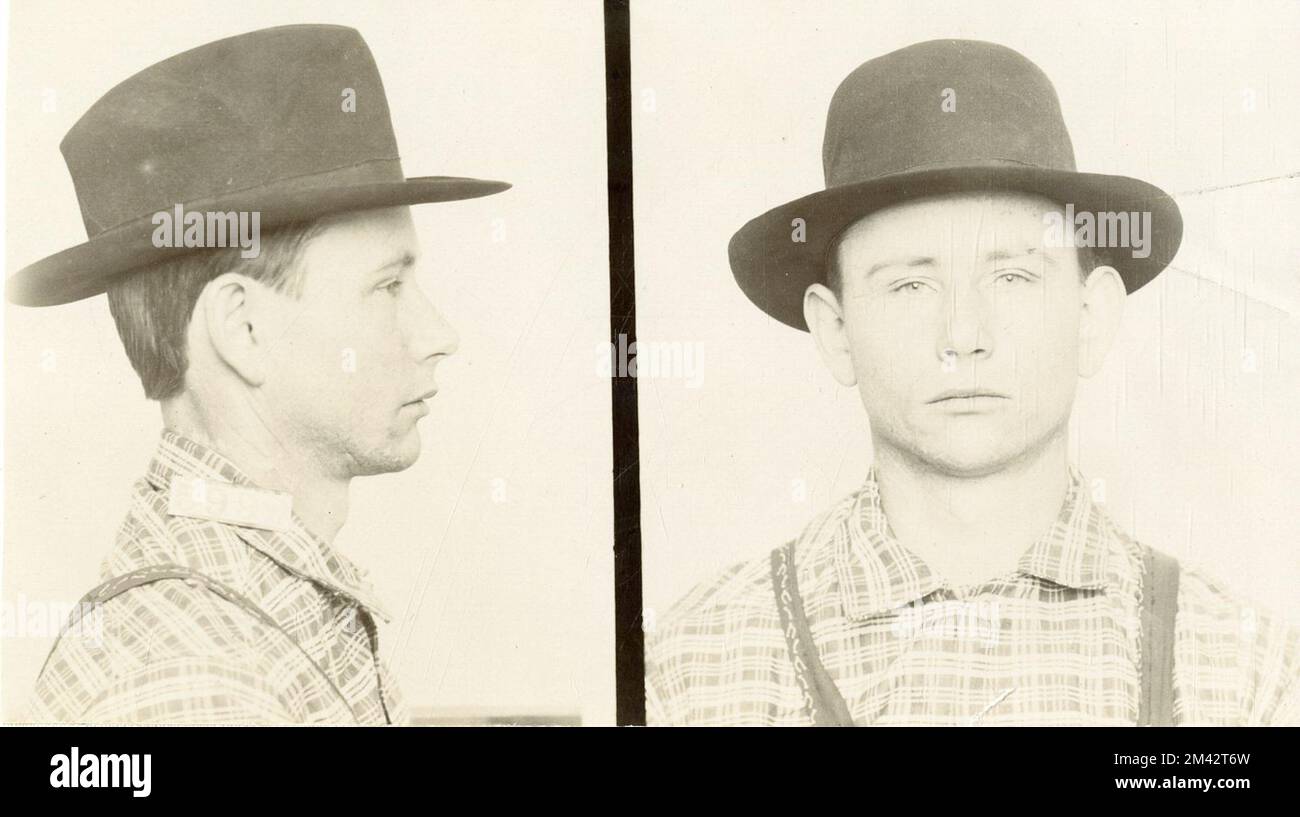Photograph of Joe Baker. Bureau of Prisons, Inmate case files Stock ...